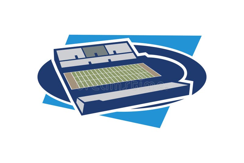 Simple American Football Stadium Icon, Sport Icon, Flat, Football ...