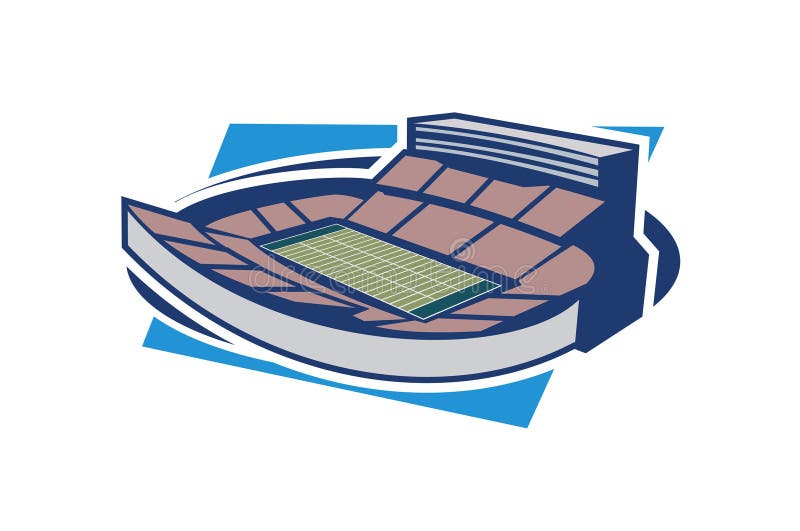 Simple American Football Stadium Icon, Sport Icon, Flat, Football ...