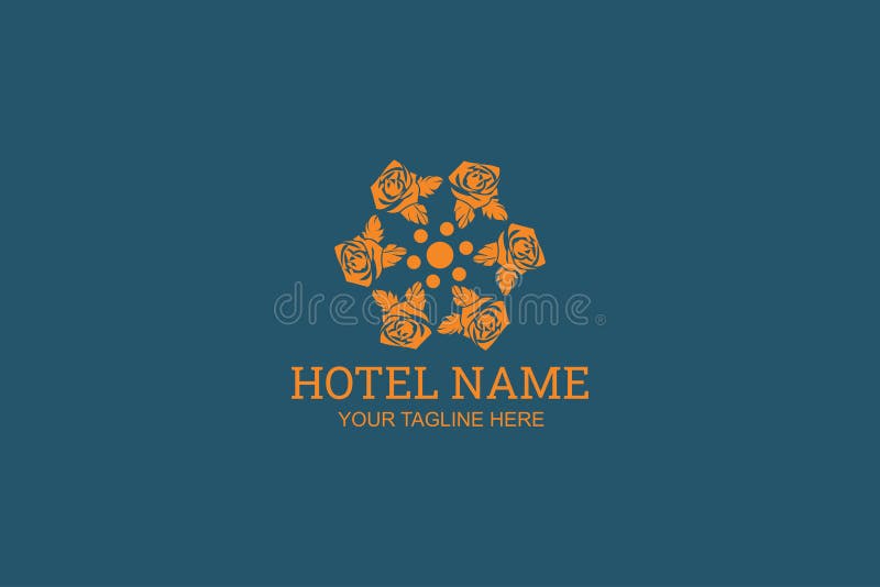 Flower Hotel Logo Vector Illustration. Suitable for Business Company ...