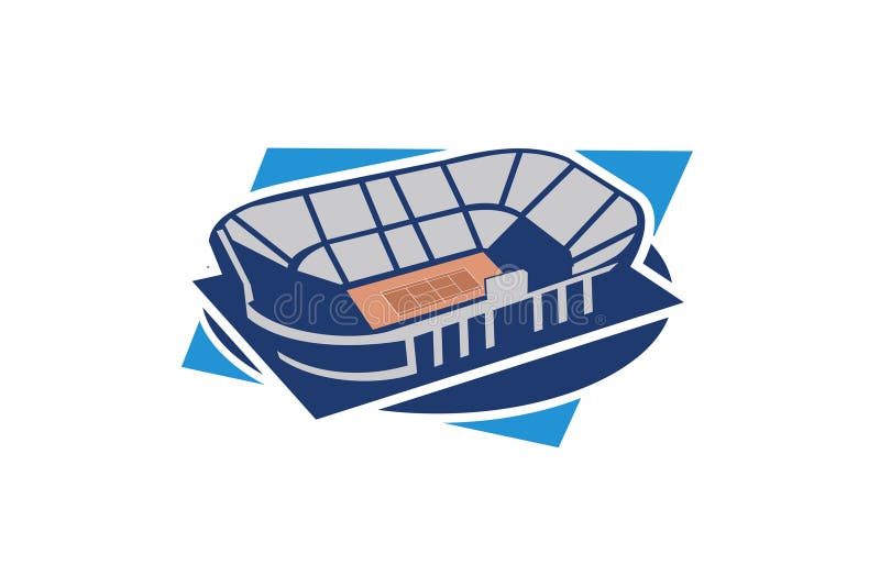 Simple Tennis Court Icon Vector Illustration. Simple Tennis Court ...