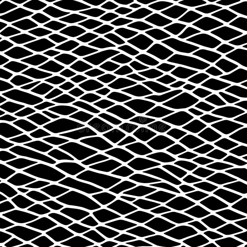Black and White Abstract Pattern, Fishing Net Motif Stock Vector ...
