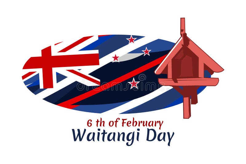 February 6, Happy Waitangi Day (New Zealand National Day) Vector ...