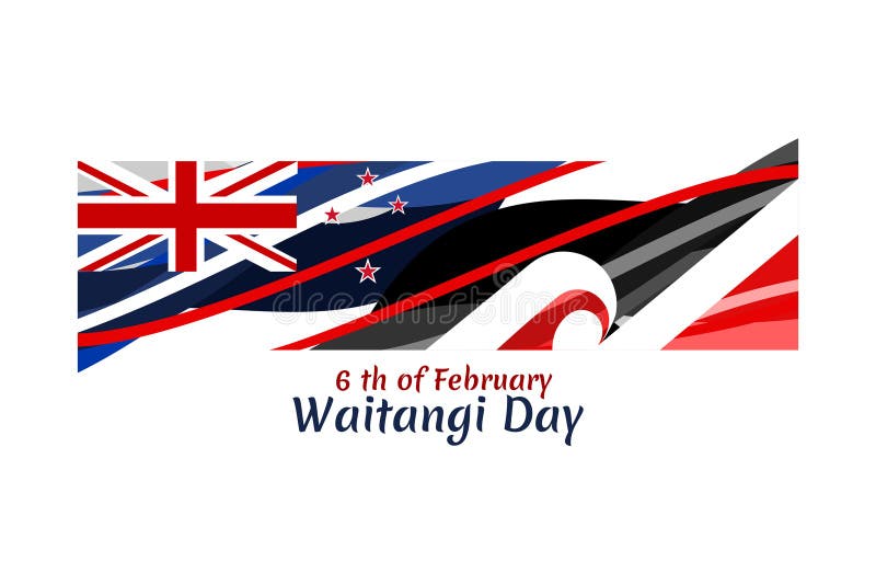 February 6, Happy Waitangi Day (New Zealand National Day) Vector ...