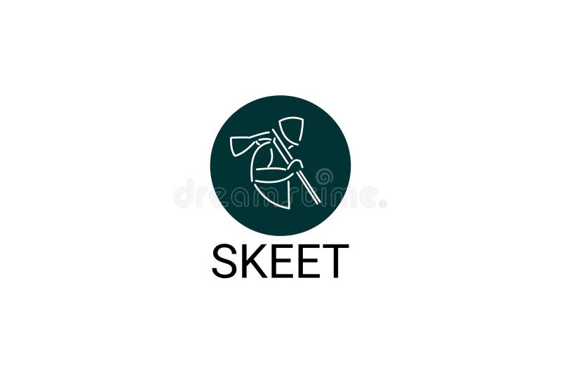 Air Rifle Sport Vector Line Icon. Athlete Getting Ready To Shoot Sport ...