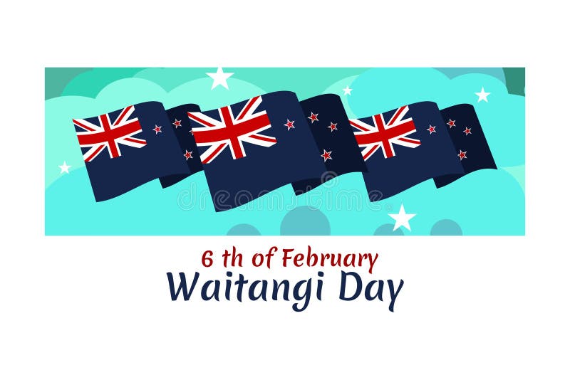 February 6, Happy Waitangi Day (New Zealand National Day) Vector ...
