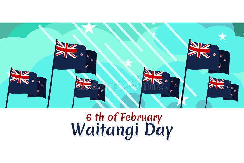 February 6, Happy Waitangi Day (New Zealand National Day) Vector ...