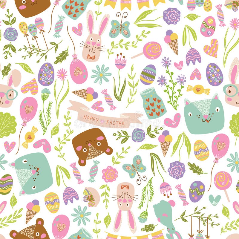 Easter Seamless Floral Background Stock Illustrations – 22,711 Easter ...