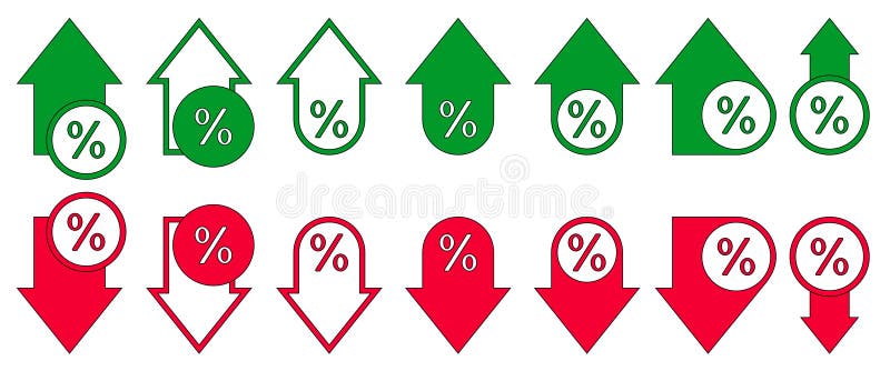 Stock Market Decrease Green Stock Vector Illustration Of Company 8765