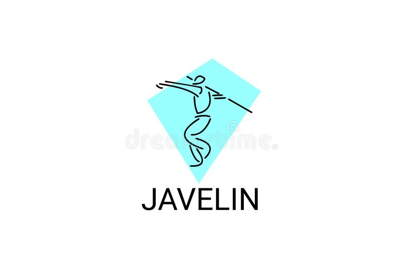 Javelin Throw Sport Vector Line Icon. Javelin Throw Stance Stock Vector ...