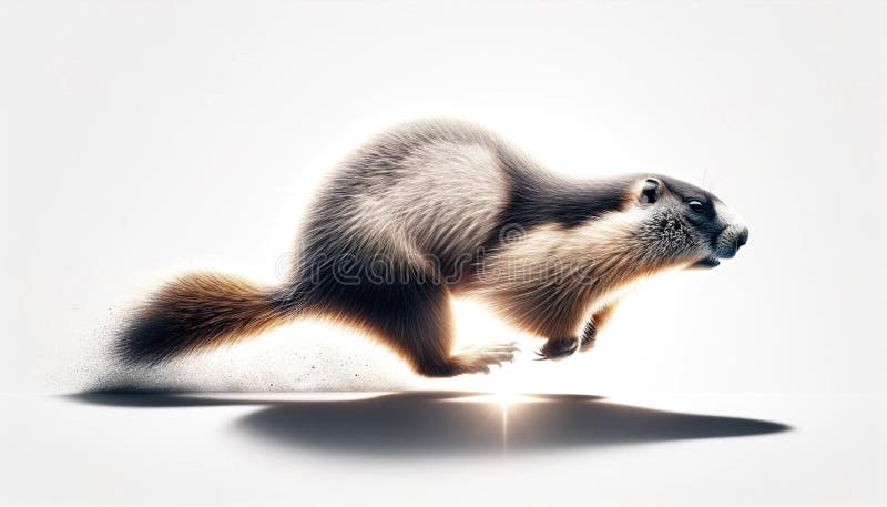 A Prairie Dog Running Toward the Left Stock Photo - Illustration of ...