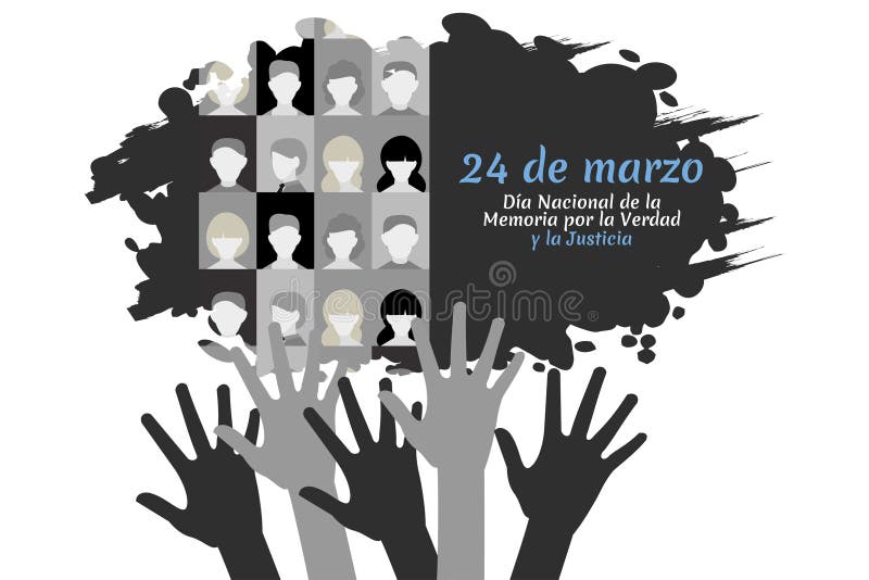 Translation: March 24, Day of Remembrance for Truth and Justice Vector ...