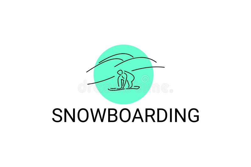 Snowboarding Sport Vector Line Icon. Practice Snowboarding Stock Vector ...