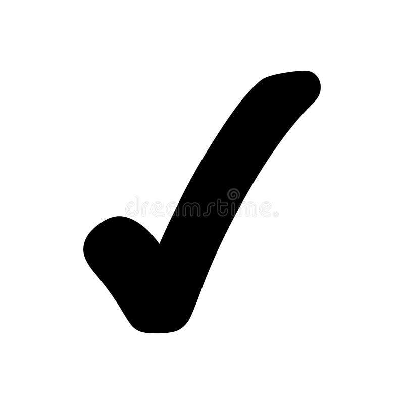 Check Mark Vector Icon. Checkmark Right Symbol Tick Sign. Ok Button ...