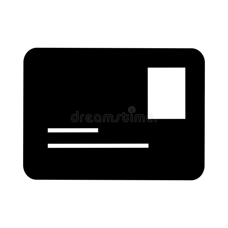 MobileId Card Vector Icon. Linear Style Sign for Mobile Concept and Web ...