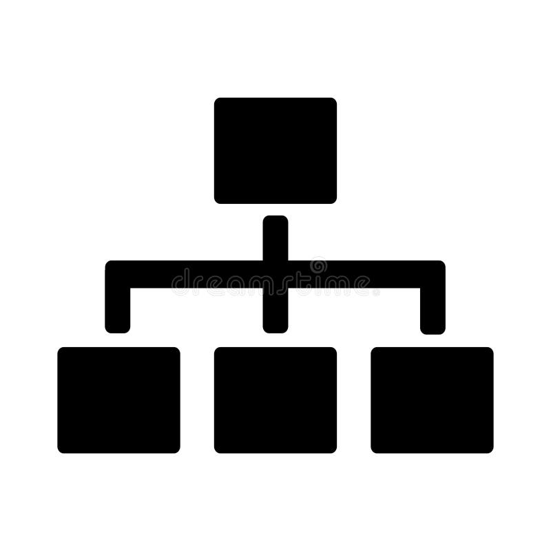 Corporate Organization Chart Icons. Stock Vector - Illustration of ...