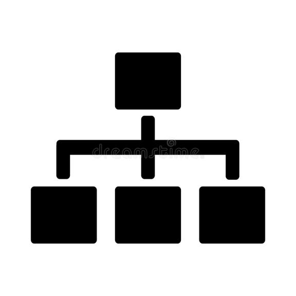 Corporate Organization Chart Icons. Stock Vector - Illustration of ...