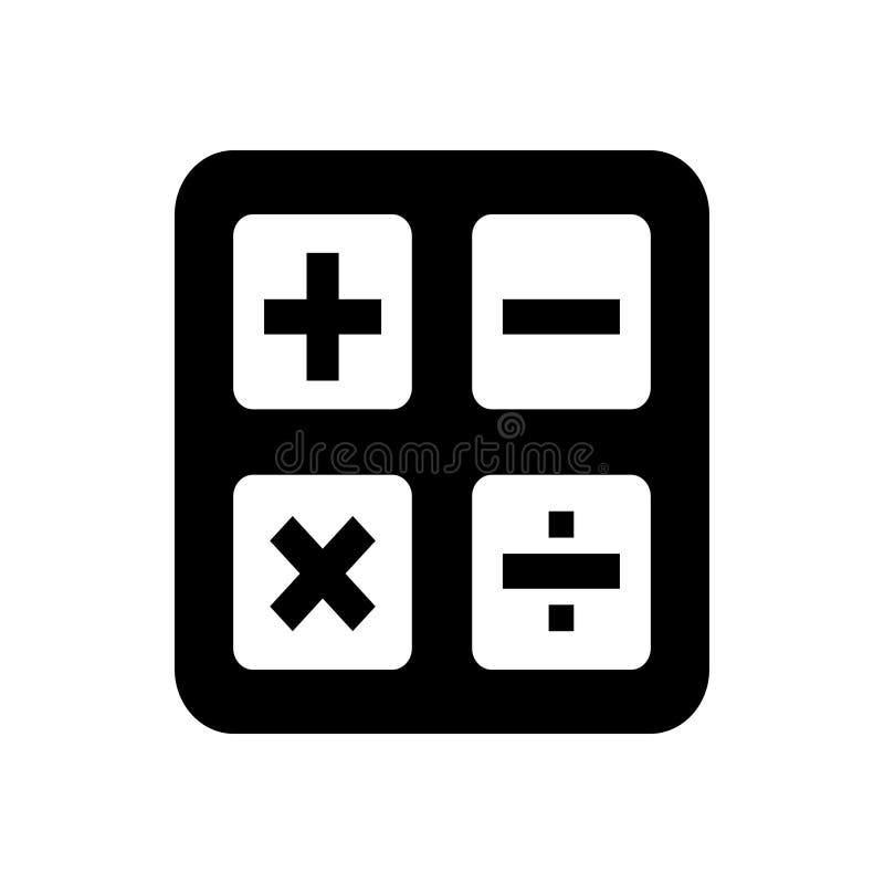 Mobile. Calculator Icon Vector. Stock Vector - Illustration of computer ...