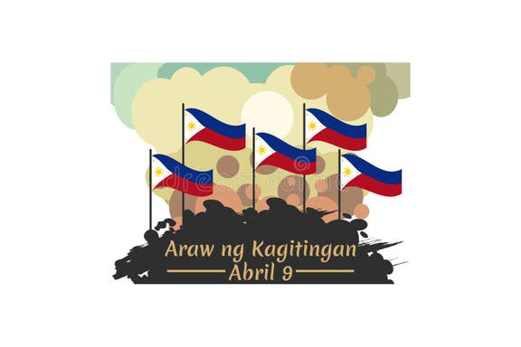 Translation: April 9. Day of Valor. Also Known As Bataan Day Vector ...