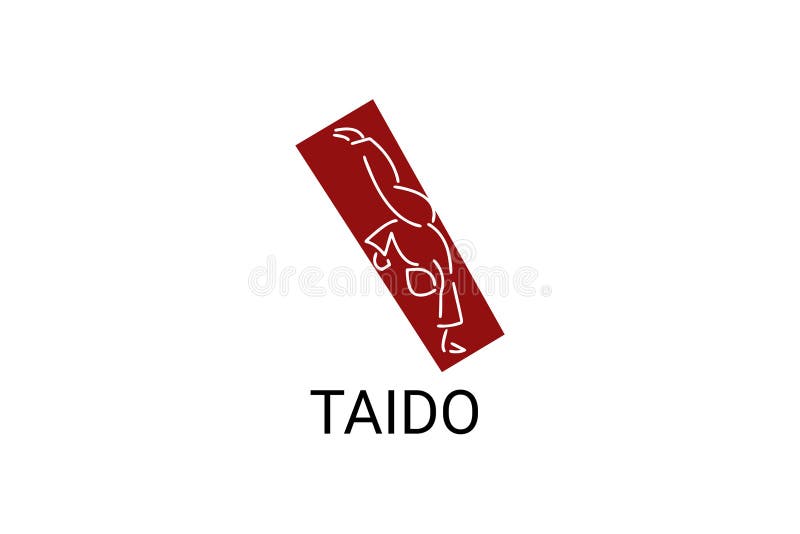 Taido (way of the Body) Sport Vector Line Icon. Sportman, Fighting ...