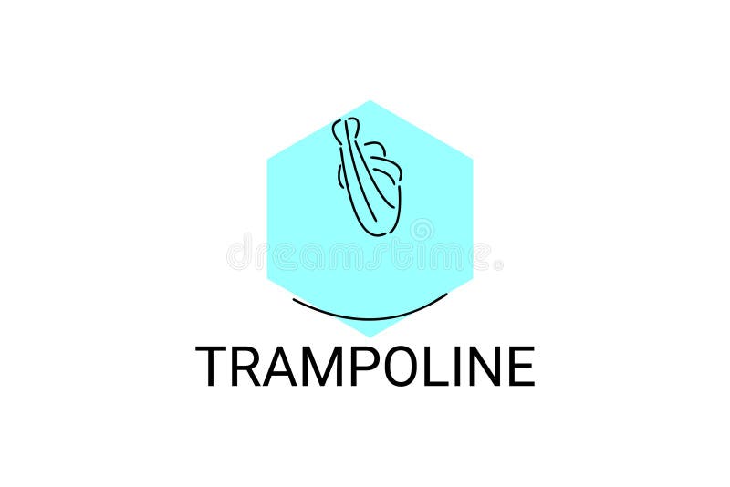 Trampoline Sport Vector Line Icon. Practice Trampoline Stock Vector ...