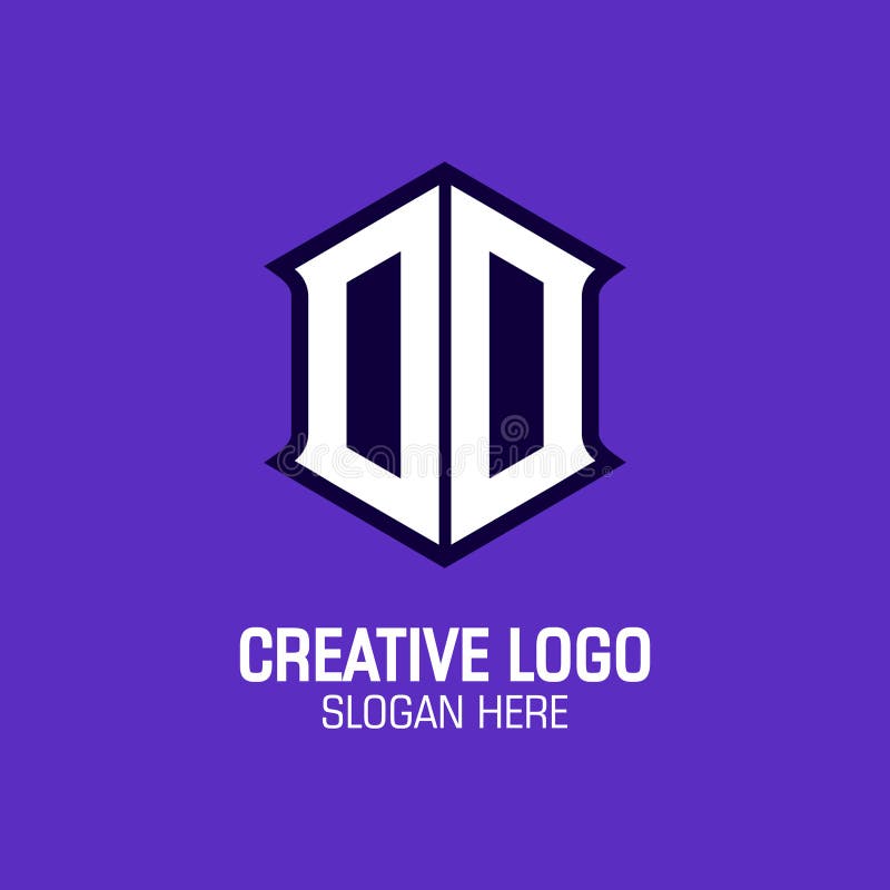 DD Initials Monogram Text Elegant Design. Modern Style Creative in ...