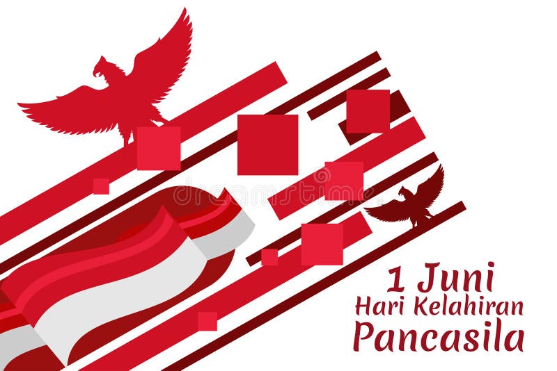 Translation: June 1, Happy Birthday Pancasila (1 Juni, Selamat Hari ...