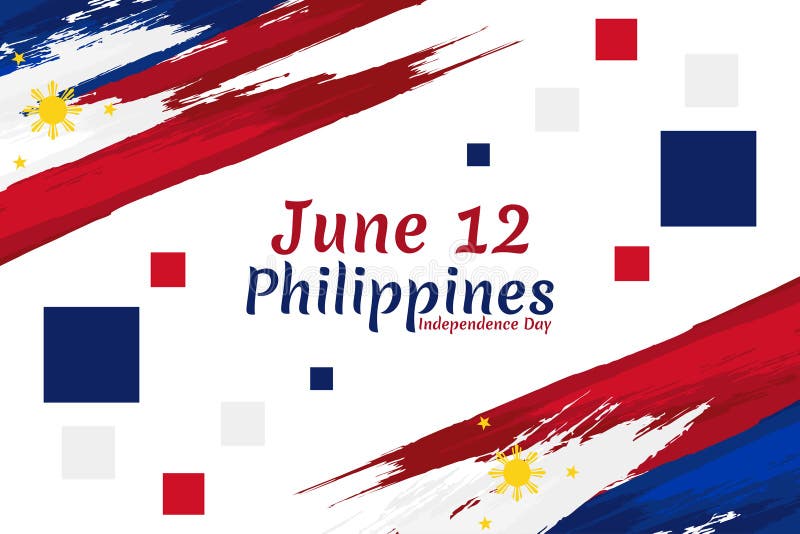 June 12, Independence Day. National Day of Philippines Vector ...