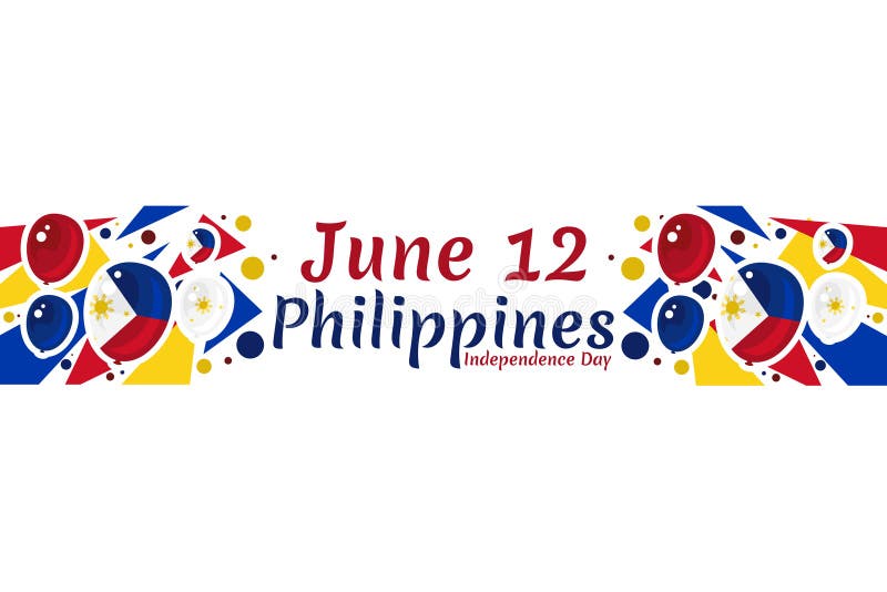 June 12, Independence Day. National Day of Philippines Vector ...