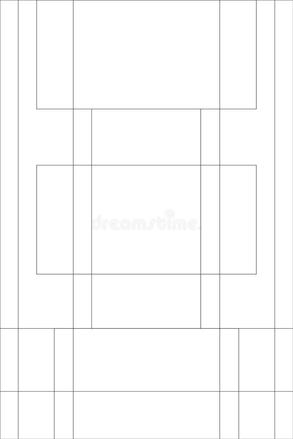 Shape Background Color Black Outline Grid Lines Comic Vintage Vector ...