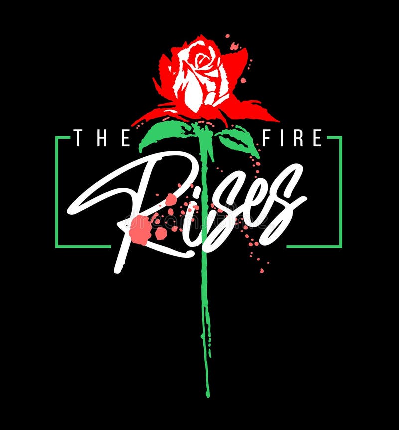 The fire rises. stock vector. Illustration of hand, element - 320623453