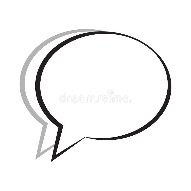 Mobile Empty Retro Comic Bubbles and Elements are Set with Gray Shadows ...