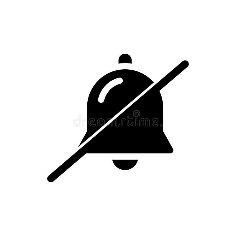 Mute Notification Bell Icon. Inbox Messages Come in. Collection of New ...