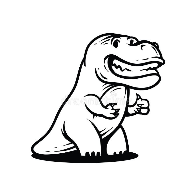 T Rex Line Drawing Stock Illustrations – 346 T Rex Line Drawing Stock ...