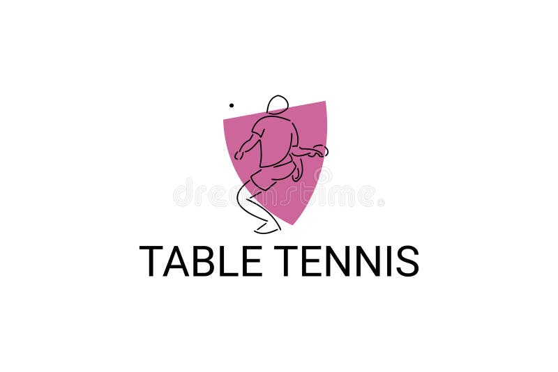 Table Tennis Sport Vector Line Icon. Playing Table Tennis Stock Vector ...