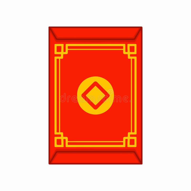 Chinese Angpao Sticker Design Stock Vector - Illustration of badge ...
