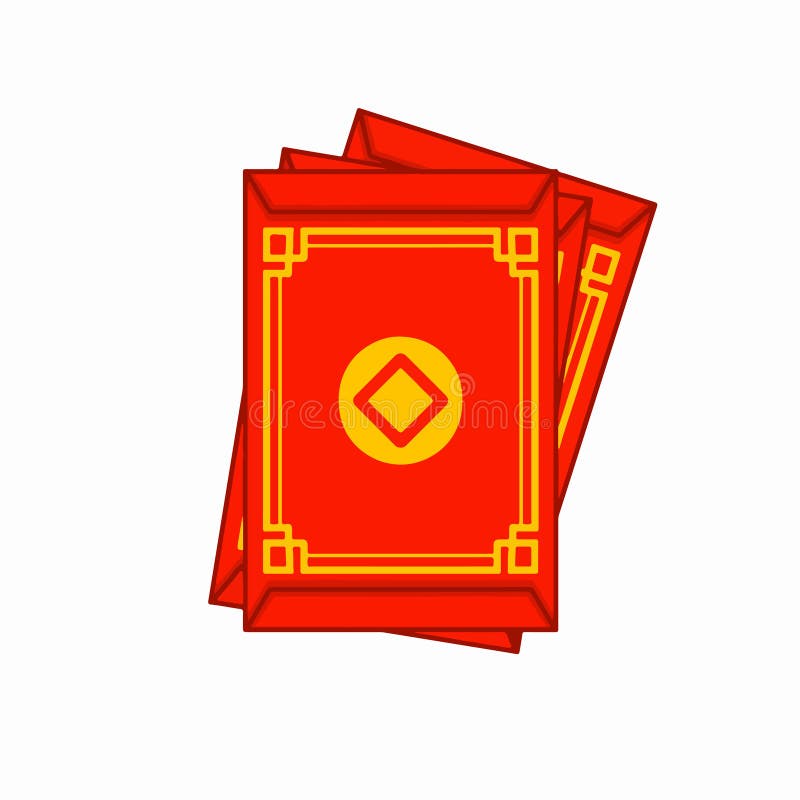 Chinese Angpao Sticker Design Stock Vector - Illustration of collection ...