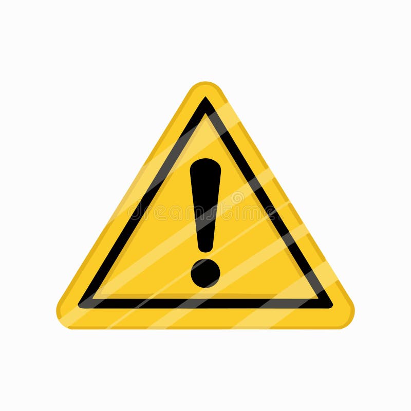 Yellow danger sign design stock vector. Illustration of point - 327642572