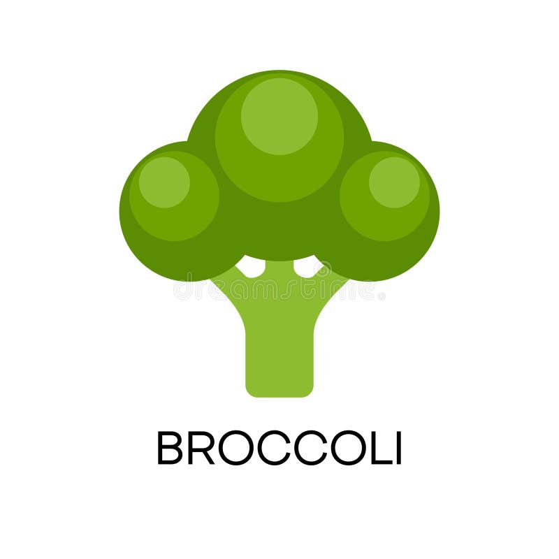 Fresh Broccoli Vegetable Nature Icon. Stock Vector - Illustration of ...
