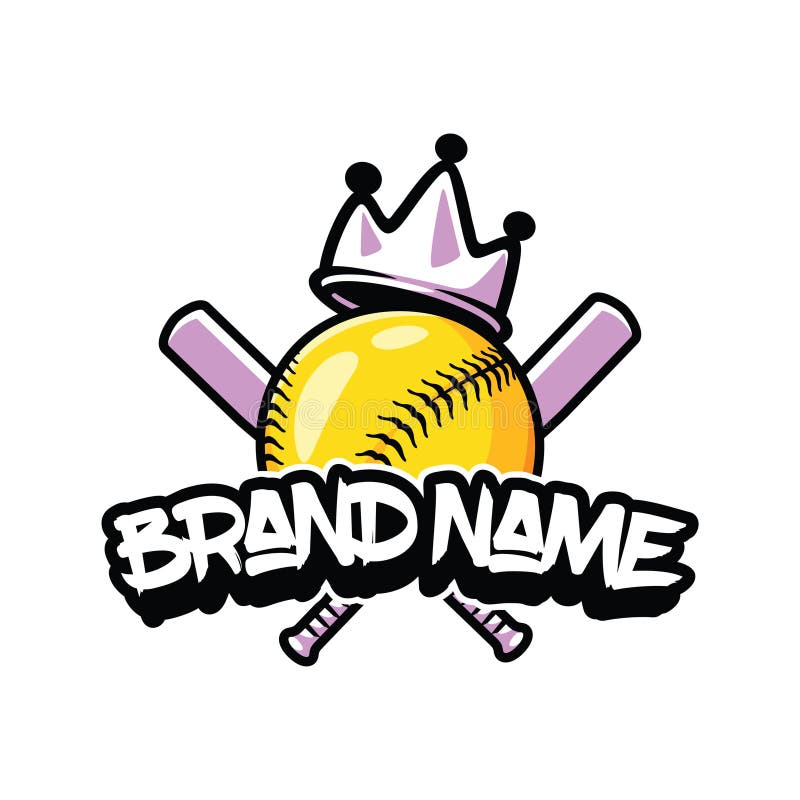 Modern Fun Logo of Baseball Bat Design Stock Vector - Illustration of ...