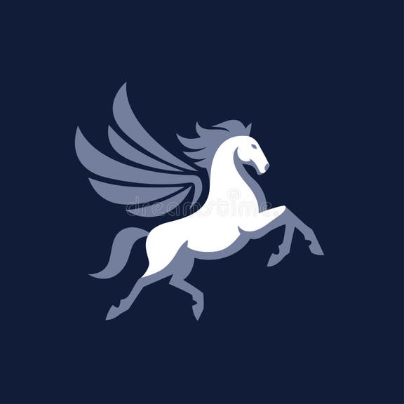 Modern Logo of Pegasus Horse Clean Style Design Stock Vector - Illustration of modern, pegasus ...