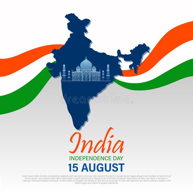 India S Independence Day, Celebrated on August 15th Stock Vector ...