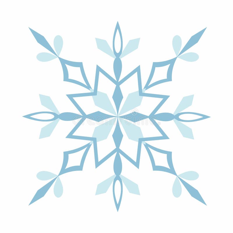 Snowflake. Abstract Figure of a Snowflake Stock Vector - Illustration ...