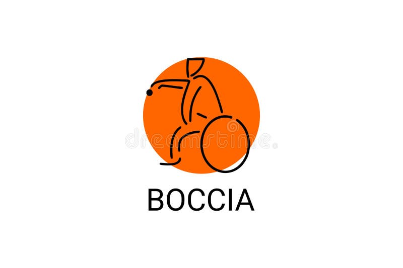 Boccia Sport Vector Line Icon. Parasport Stock Vector - Illustration of ...