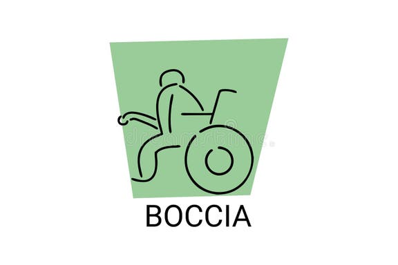 Boccia Sport Vector Line Icon. Parasport Stock Vector - Illustration of ...