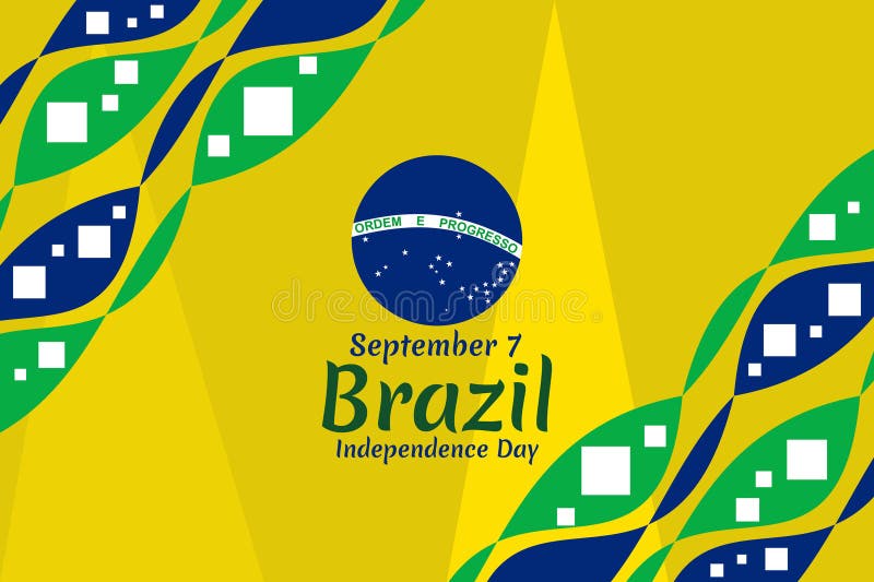 September 7, Independence Day of Brazil Vector Illustration. Stock ...