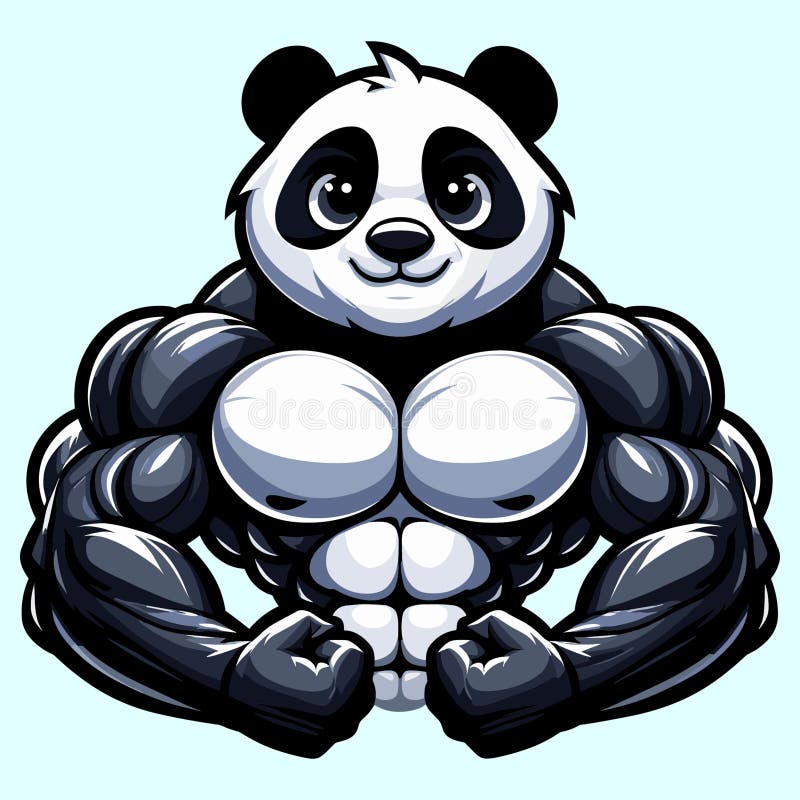 Panda Bodybuilder Stock Illustrations – 35 Panda Bodybuilder Stock ...