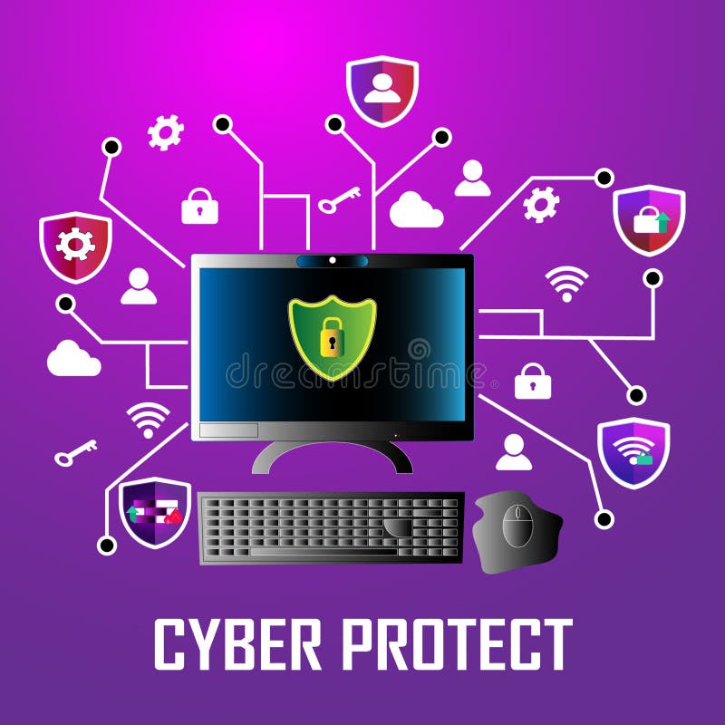 Intelligent Building Cyber Protect Automation System Business Concept ...