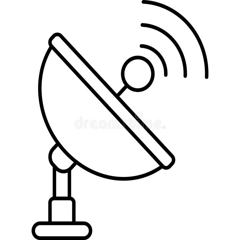 Antenna Vector Icon in Glyph Style Stock Vector - Illustration of clean ...