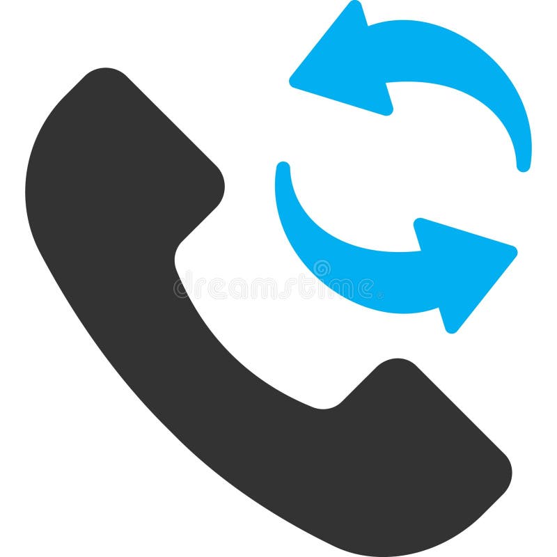 Call Diversion Vector Icon in Glyph Style Stock Illustration ...