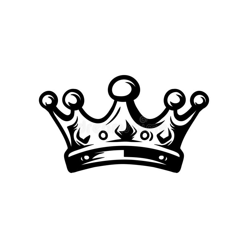 King Crown Symbol King Crown Royal Jewelry Accessory Icon Silhouette.